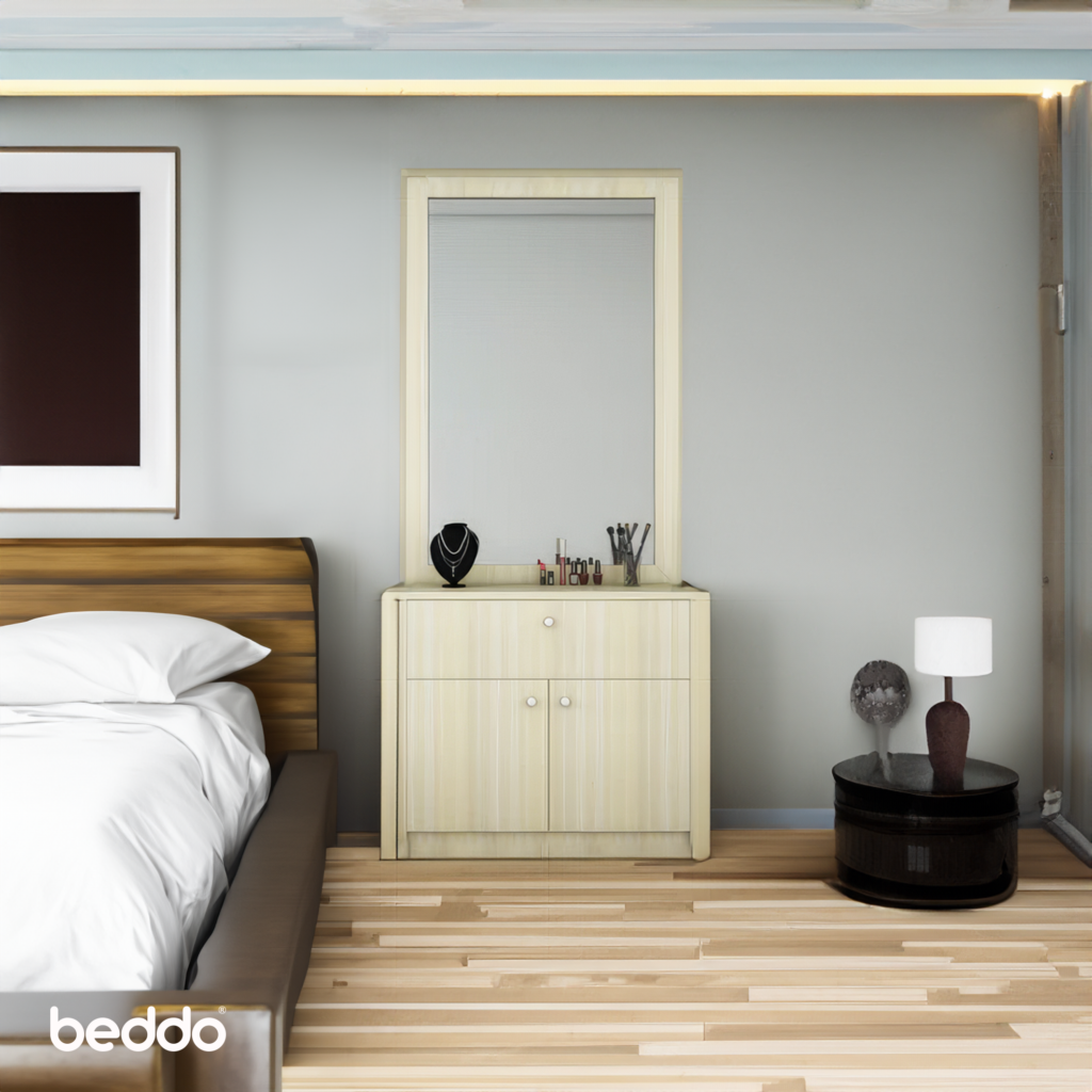 Granite Dressing Unit | Beige Teak - Beddo